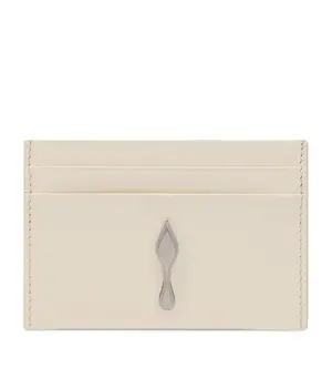 CHRISTIAN LOUBOUTIN Bettina Leather Card Holder White