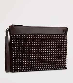 CHRISTIAN LOUBOUTIN Funky Spike Leather Pouch