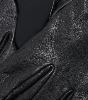 Canada Goose Leather-trim Mixed Media Gloves