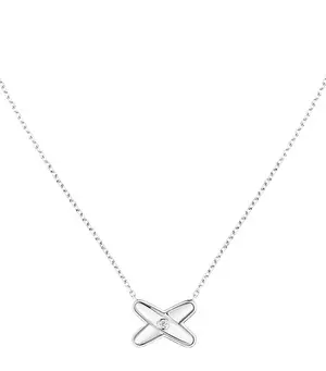 CHAUMET White Gold And Diamond Pendant Necklace - Silver