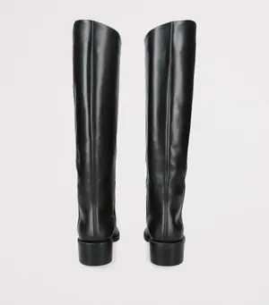 AQUAZZURA Leather Sellier Boots