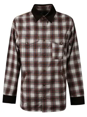 Junya Watanabe Checked Cotton Flannel Shirt