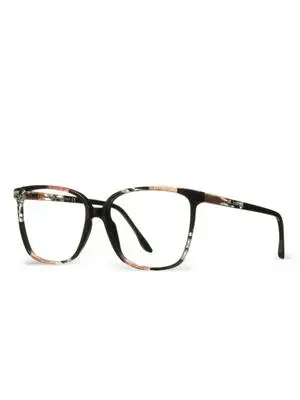 LAMARCA EYEWEAR Mosaico 64 Square-frame Glasses - Black