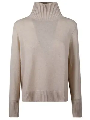 ALLUDE Cashmere Turtleneck - Beige