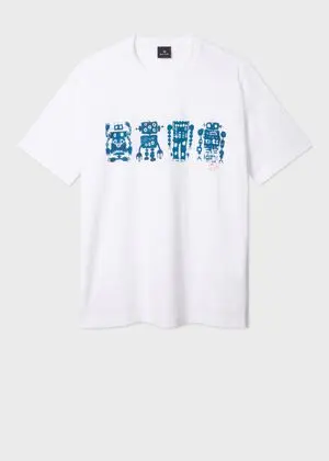 Paul Smith Screen Robot' Print T-shirt