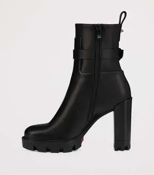 CHRISTIAN LOUBOUTIN Dianouchette Lug Leather Ankle Boots