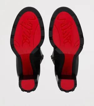 CHRISTIAN LOUBOUTIN Dianouchette Lug Leather Ankle Boots