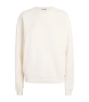 Eterne Cotton French Terry Relaxed Fit Sweatshirt