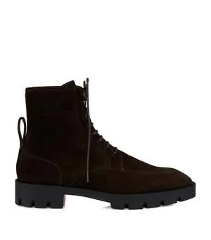 Christian Louboutin Lace Boots For Men