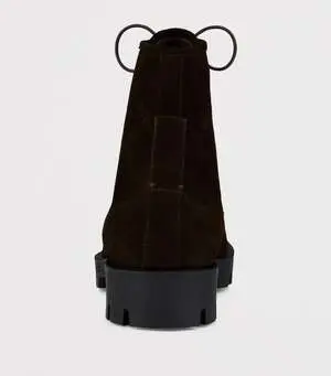 CHRISTIAN LOUBOUTIN Caracolo Lion Suede Boots