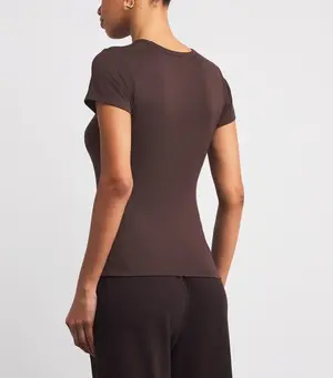 Eterne Cotton-modal Crewneck T-shirt