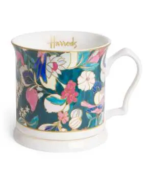 Harrods Bone China Enchanted Emporium Botanical Mug - Black