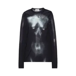 JEAN PAUL GAULTIER Mesh Dust Print Top