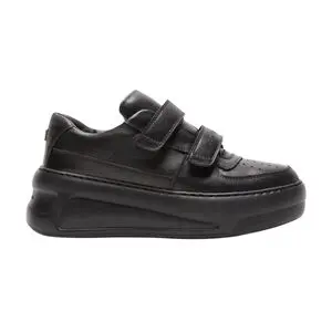 Acne Studios Velcro Strap Platform Sneaker 'anthracite Grey - Black