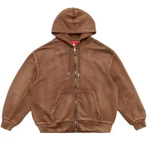 Eckhaus Latta Bison Zip-up Hoodie