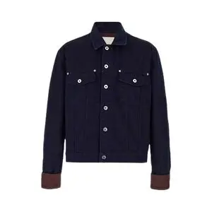 JW Anderson Turn Up Cuff Denim Jacket - Blue