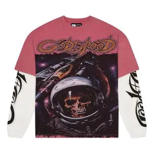 GODSPEED Space Traveler Layered T-shirt - Pink