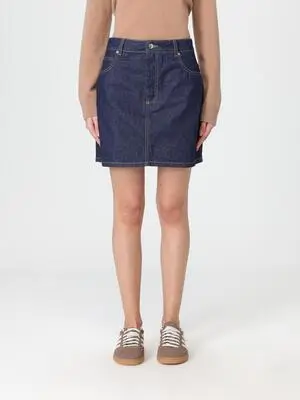 Maison Kitsuné Denim Skirt - Blue