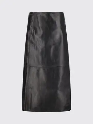 Calvin Klein Leather Wrap Skirt