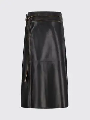 Calvin Klein Leather Wrap Skirt
