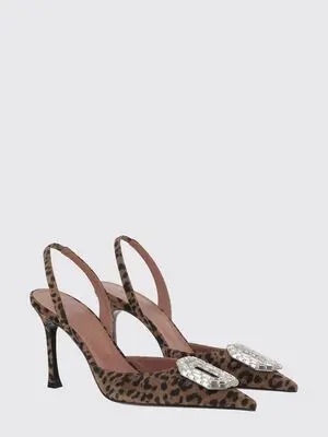 Amina Muaddi Slingback Pumps With Embellished Buckle