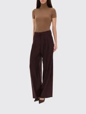 PT TORINO Wide Leg Trousers - Burgundy