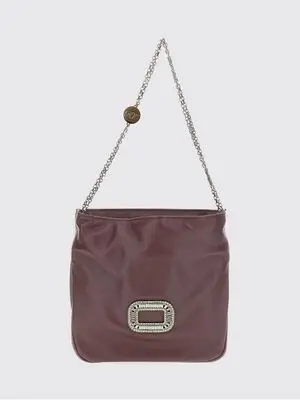 ROGER VIVIER Pilgrim Jewel Buckle Mini Nappa Leather Bucket Bag