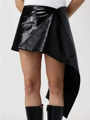 COURREGES Asymmetrical Skirt - Black