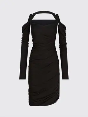 Women's Black Ruched Dresses