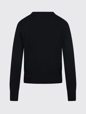 Ami V-neck Cardigan With Embroidered Logo