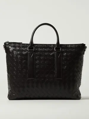 Bottega Veneta Bottega Veneta Woven Leather Top Handle Bag Brown
