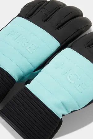 Bogner Ina Gloves - Ice Blue/black