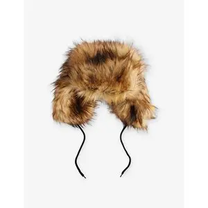 JADED LONDON Faux-fur Trapper Hat - Beige