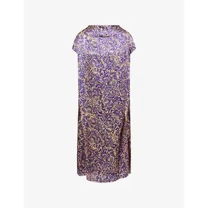 Dries Van Noten Diria Printed Silk Midi Dress