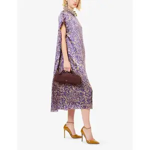 Dries Van Noten Diria Printed Silk Midi Dress