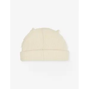 CHARLES JEFFREY LOVERBOY Knitted Wool-blend Beanie With Logo Patch - Ecru