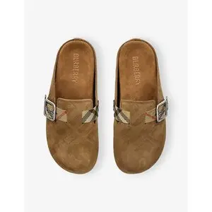 Burberry Urchin Suede Clogs