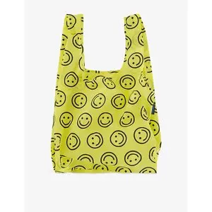 Baggu Smiley-print Woven Tote Bag - One-color