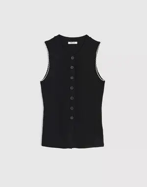 Madewell Button-front Merino-blend Sweater Vest
