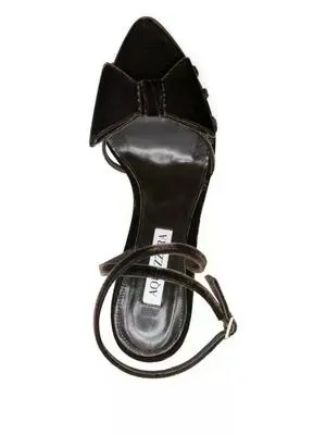 AQUAZZURA 105mm Bow Ankle-strap Sandals