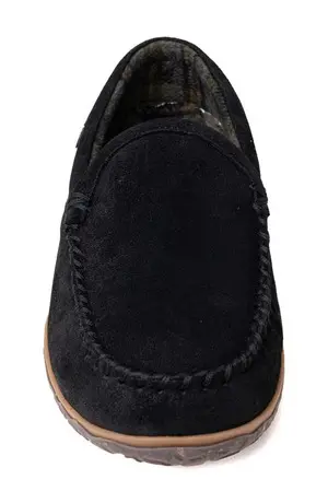 Minnetonka Tilden Slipper - Black Ruff