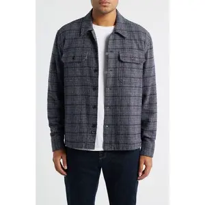 Rails Stellan Glen Check Textured Cotton Shirt Jacket