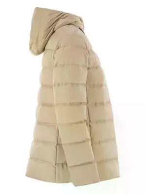 Herno Quilted Jacket With Hood - Neutrals
