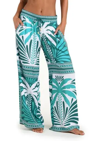 SUNSHINE 79 Printed Wide-leg Pants
