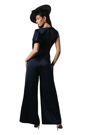 Coast Tie Side Drape Wide Leg Jumpsuit