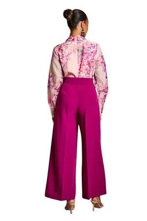 Coast Petite Wide Leg Jumpsuit - Plum