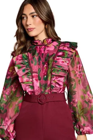 Coast Organza Floral Print Jumpsuit