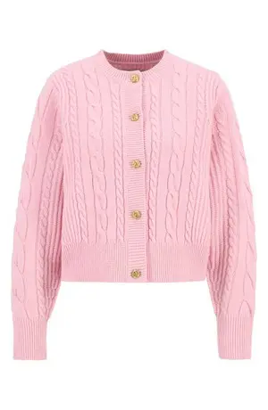 Barbour Elina Cable Stitch Wool & Cashmere Cardigan