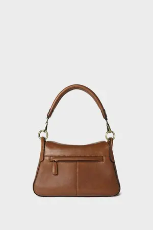 OSPREY LONDON Oxford Small Leather Shoulder Bag - Tan