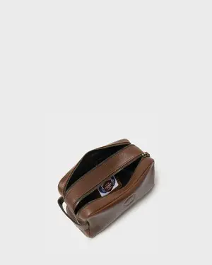 OSPREY LONDON The Compass Leather Washbag